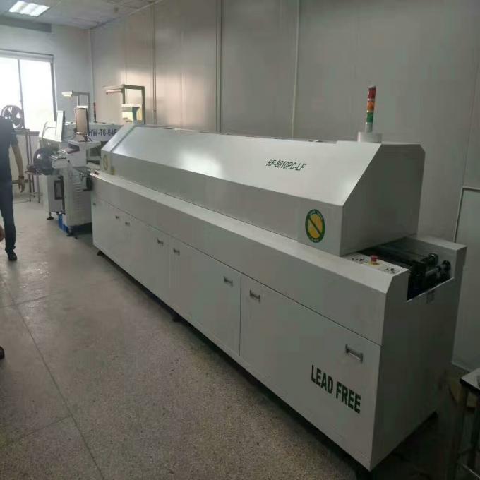 Double Rail Solder Reflow Oven 8 Zone Hot Air Type With PC Control System